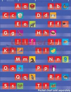 SCHOLASTIC TEACHING RESOURCES Alphabet Pocket Chart Add Ons Upper And ...