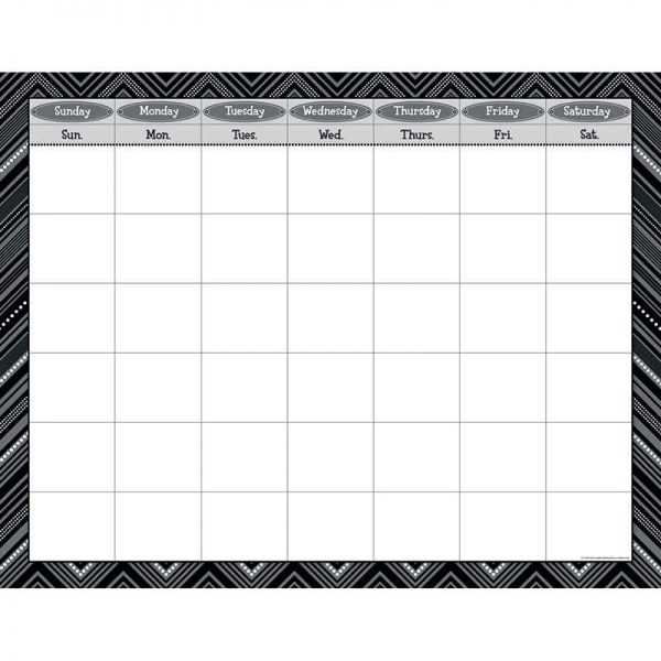 Creative Teaching Press Black And White Calendar Chart Ctp1533