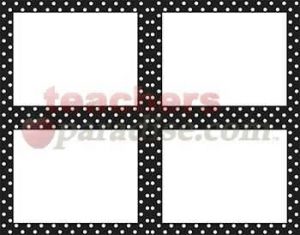 TEACHER CREATED RESOURCES Black Polka Dots Name Tags TCR4012 ...