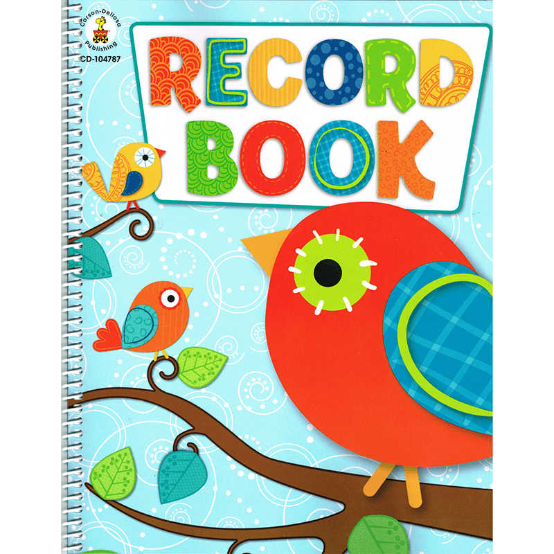 Carson Dellosa Boho Birds Record Book Cd 104787 Teachersparadise