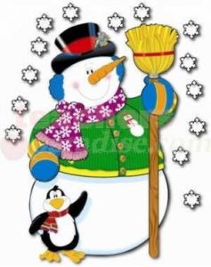 CARSON DELLOSA Bulletin Board Set Big Snowman 4' 7" CD-1749 ...
