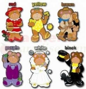 CARSON DELLOSA Bulletin Board Set Color Bears CD-1719 - TeachersParadise