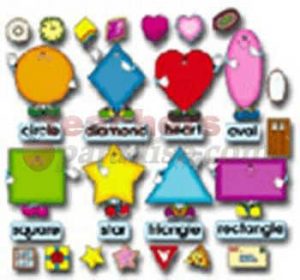 CARSON DELLOSA Bulletin Board Set Shapes CD-3273 - TeachersParadise