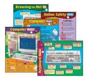 TREND ENTERPRISES INC. Chart Pack Computer Skills (4 Charts/1 Poster) T ...