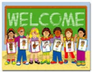 CARSON DELLOSA Chartlet Kids Signing Welcome (17" X 22") CD-6275 ...