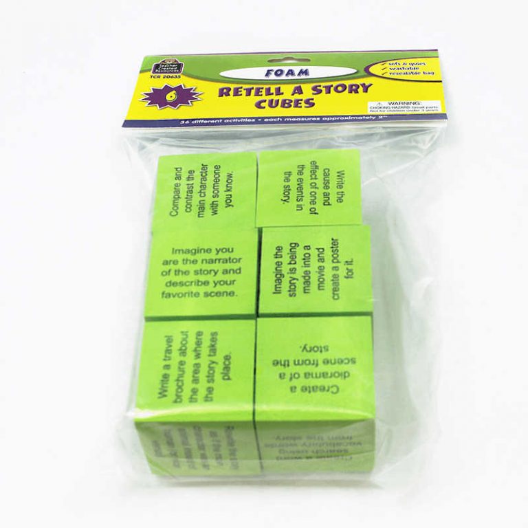 TEACHER CREATED RESOURCES FOAM RETELL A STORY CUBES TCR20635 ...