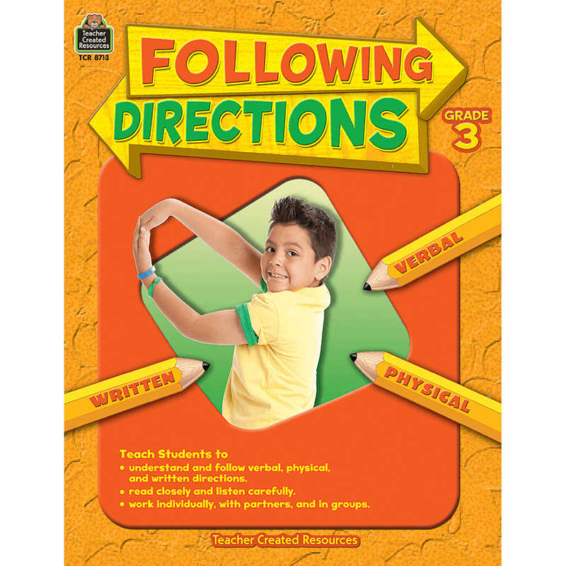 TEACHER CREATED RESOURCES FOLLOWING DIRECTIONS GRADE 3 TCR8713 TEACHER CREATED RESOURCES FOLLOWING DIRECTIONS GRADE 3 TCR8713