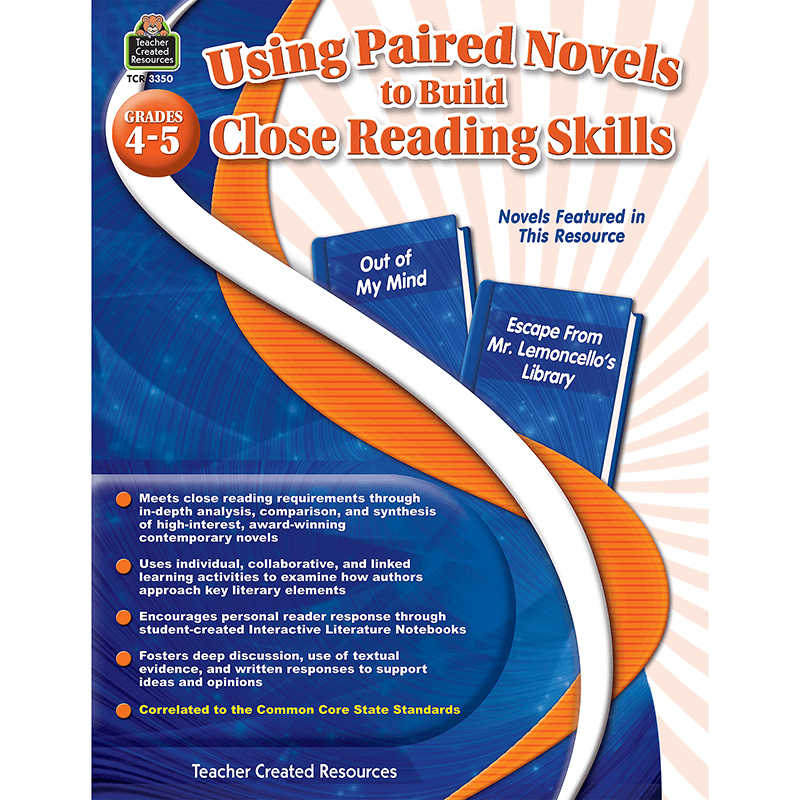 TEACHER CREATED RESOURCES GRADE 4 5 USING PAIRED NOVELS TO BUILD CLOSE
