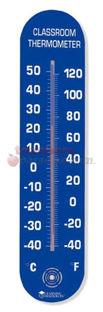 LEARNING RESOURCES Large Classroom Thermometer LER0382 - TeachersParadise