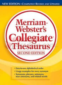 MERRIAM - WEBSTER INC. Merriam Websters Collegiate Thesaurus Second ...