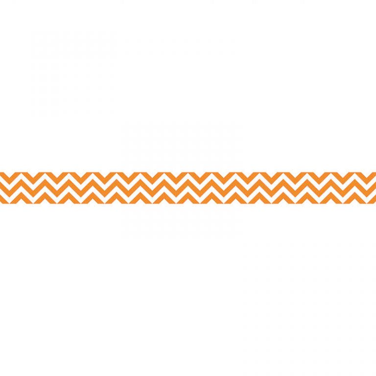 CREATIVE TEACHING PRESS ORANGE CHEVRON BORDER CTP0166 - TeachersParadise
