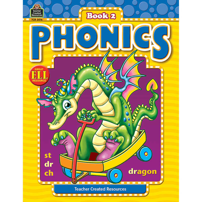 TEACHER CREATED RESOURCES PHONICS BOOK 2 TCR3016 TeachersParadise