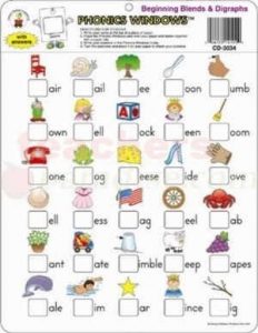 CARSON DELLOSA Phonics Windows Beginning Blends & Digraphs (With ...