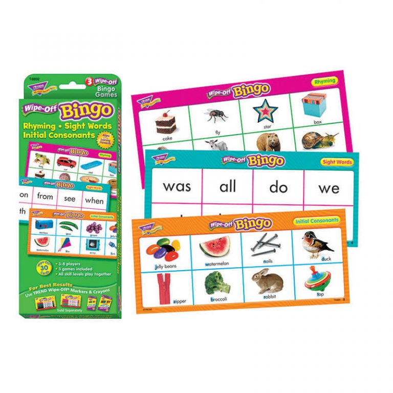 TREND ENTERPRISES INC RHYMING SIGHT WORDS INITIAL CONSONANTS WIPE OFF trend-enterprises-inc-rhyming-sight-words-initial-consonants-wipe-off