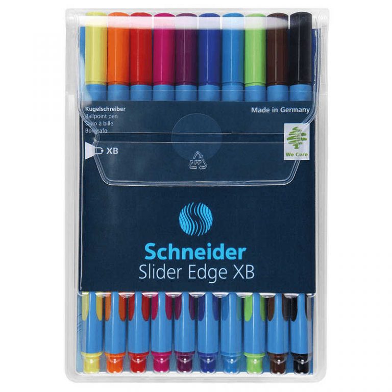 STRIDE, INC. SCHNEIDER SLIDER EDGE 10 COLORS XB BALLPOINT PEN STW152290 ...