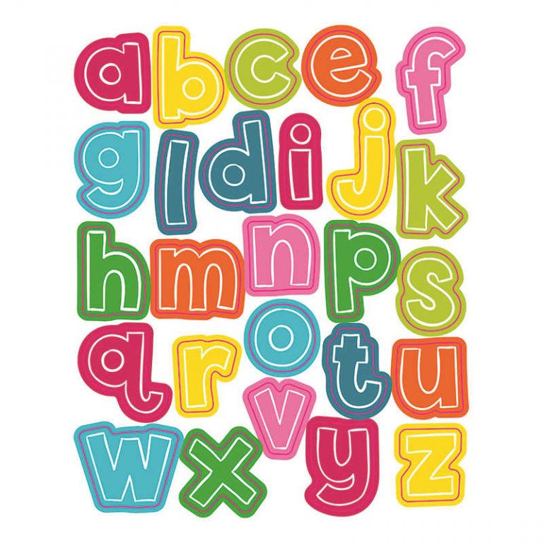 CARSON DELLOSA SCHOOL POP ALPHABET LOWERCASE SHAPE STICKERS CD-168205 ...