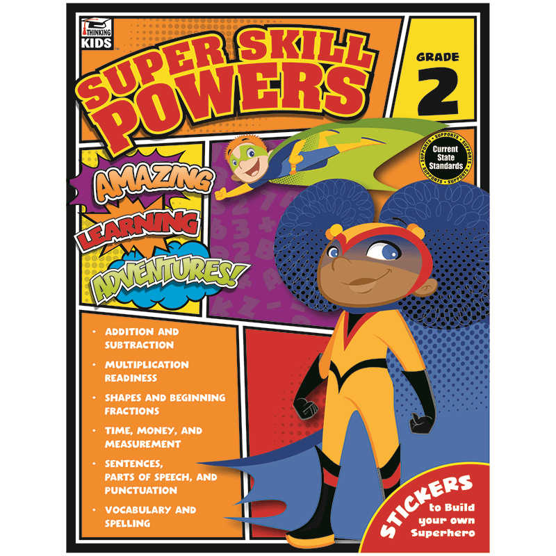 CARSON DELLOSA SUPER SKILL POWERS GRADE 2 CD 704938 TeachersParadise
