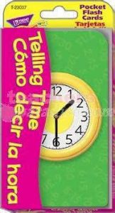 TREND ENTERPRISES INC. Telling Time/Como decir la Pocket Flash Cards T ...