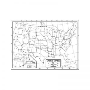 KAPPA MAP GROUP / UNIVERSAL MAPS US OUTLINE MAPS PAPER UNI21218 ...