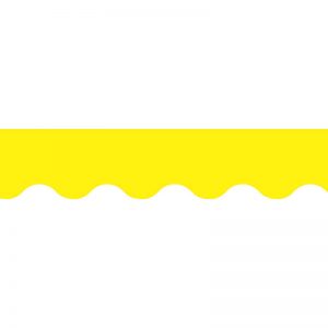 CREATIVE TEACHING PRESS YELLOW WAVY BORDER CTP6795 - TeachersParadise