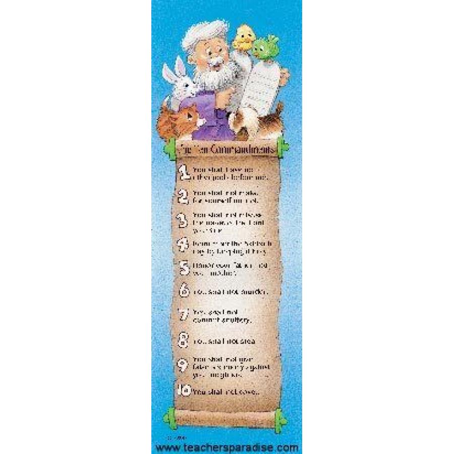 10 Commandments Bookmark Printable - Printable Word Searches