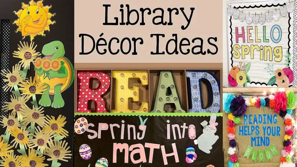 Spring Library Bulletin Board