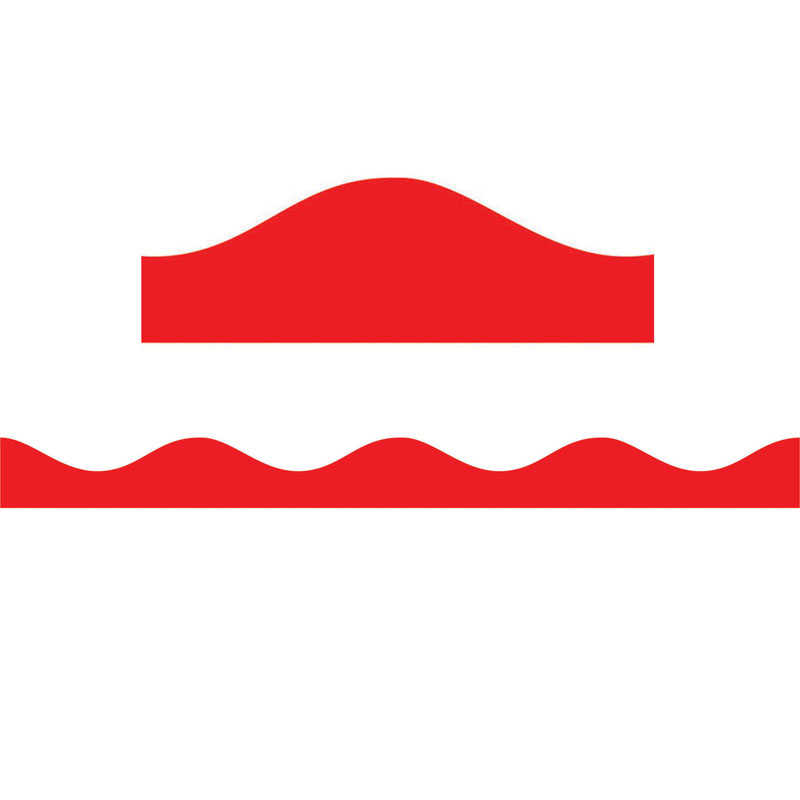 TeachersParadise - Ashley Productions® Magnetic Border, Red, 12 Feet ...