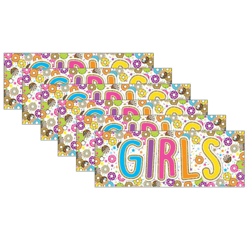TeachersParadise - Ashley Productions® Laminated Hall Pass, DonutFetti ...