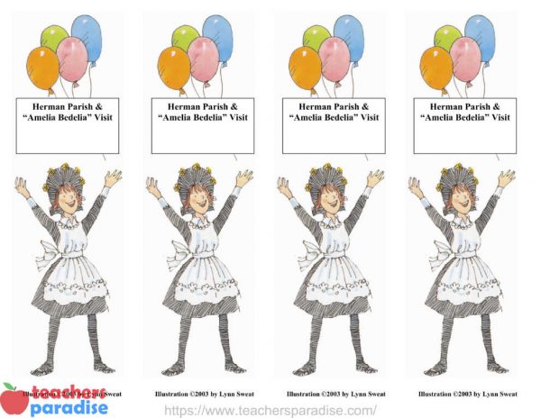 Amelia Bedelia Blank Bookmarks by HarperCollins Publishers ...