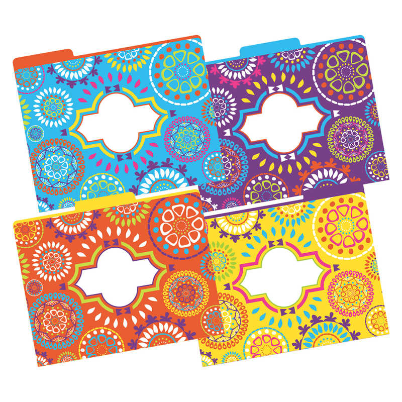 TeachersParadise - Barker Creek Multi-Design File Folder Set, Moroccan ...