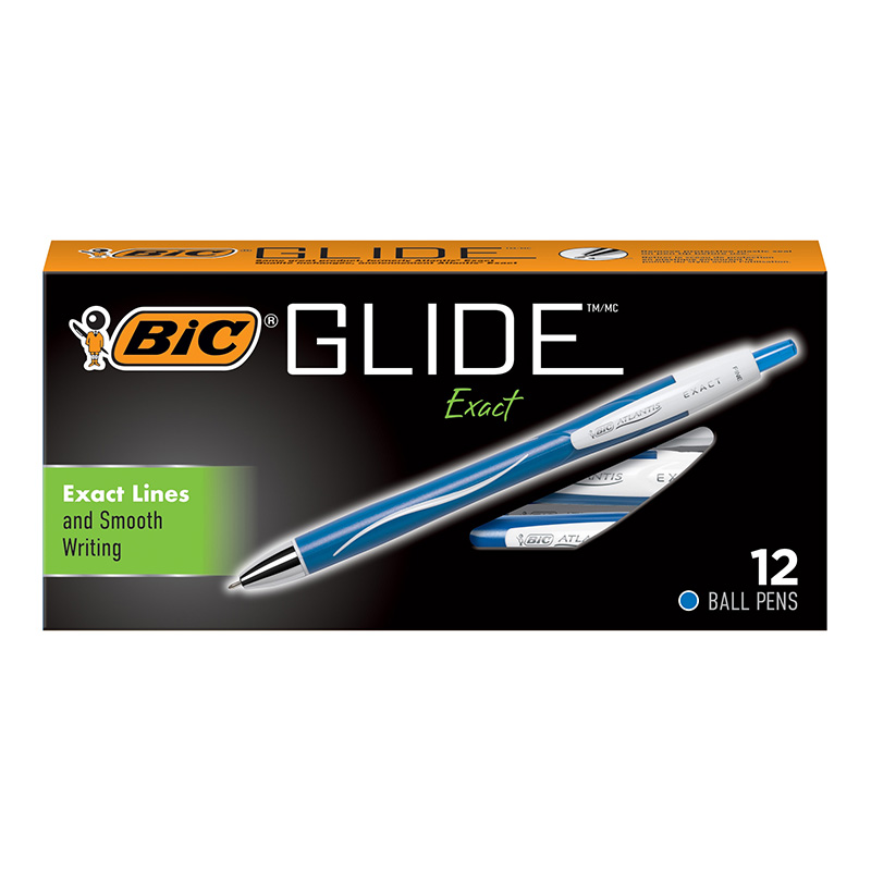 TeachersParadise - BIC® Glide™ Exact Retractable Ball Point Pen, Fine ...