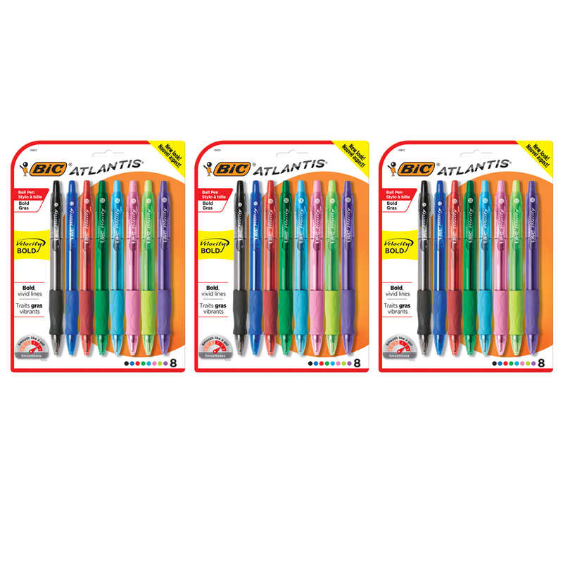 TeachersParadise - BIC® Velocity® Bold Pen, Fashion Colors, 12 Per Pack ...