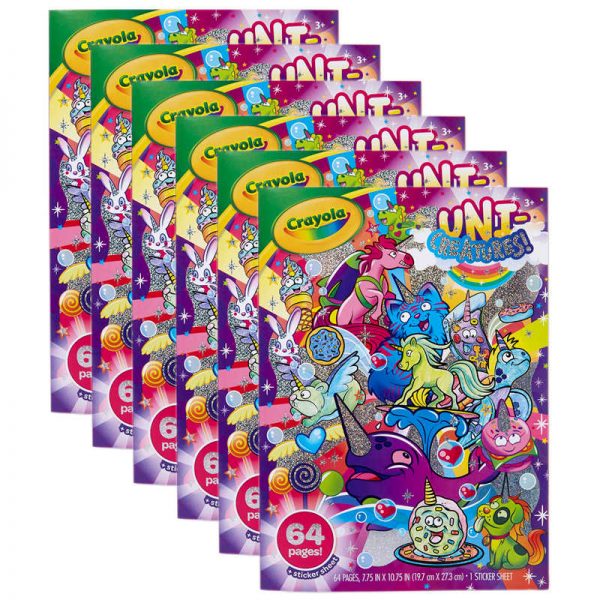 TeachersParadise - Crayola® Uni-Creatures! Coloring Book, Pack of 6 ...
