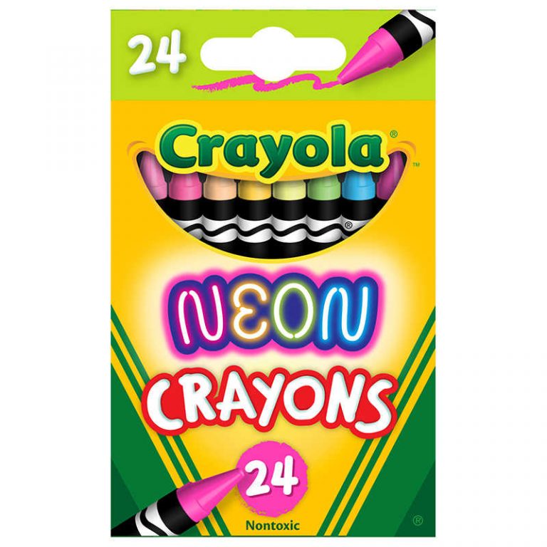 TeachersParadise - Crayola® Neon Crayons, 24 Colors - BIN523410
