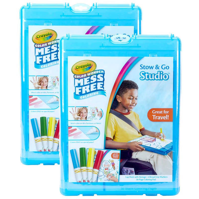 TeachersParadise - Crayola® Color Wonder Mess Free Stow & Go Studio ...