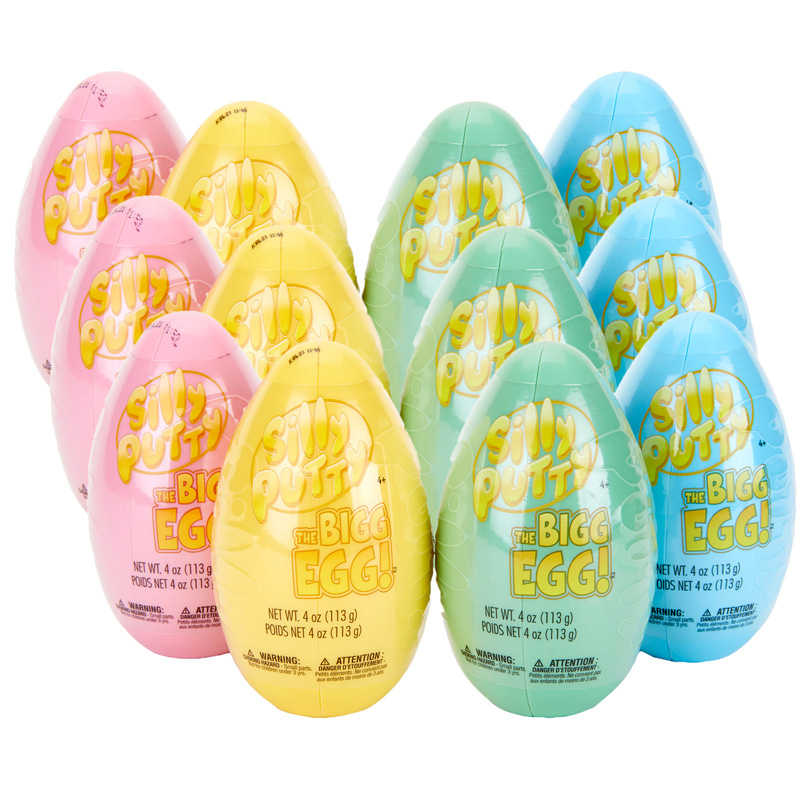 TeachersParadise - Crayola® Silly Putty Pastel Bigg Egg, Surprise Color, 3 Count - BIN80190-3