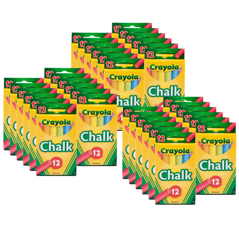 TeachersParadise - Crayola® Multi-Colored Children's Chalk, 12 Per Box ...