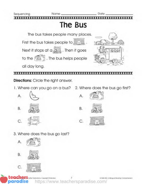 Bilingual Reading Comprehension - Grade 1 by School Specialty ...