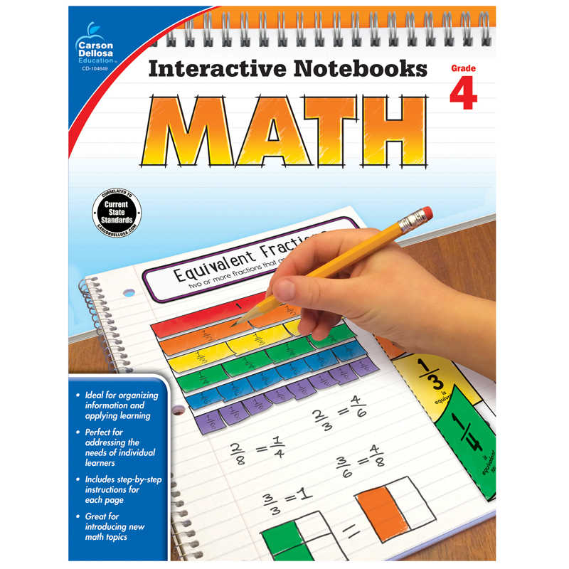 TeachersParadise Carson Dellosa Education Interactive Notebooks Math