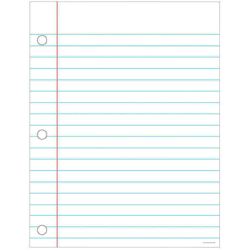 TeachersParadise - Carson Dellosa Education Notebook Paper Chart - CD ...