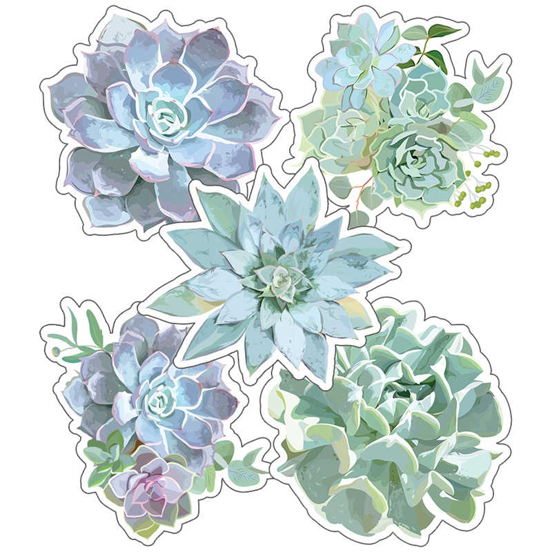TeachersParadise - Schoolgirl Style™ Simply Stylish Succulents Cut-Outs ...