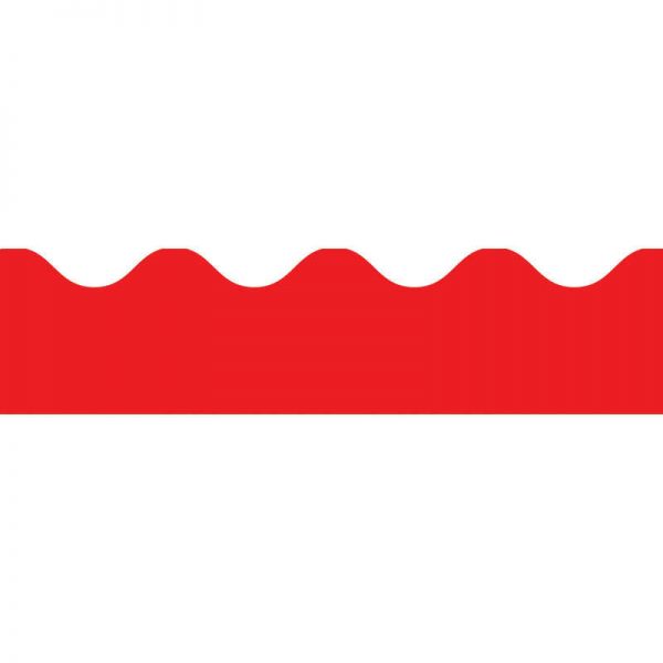 TeachersParadise - Carson Dellosa Education Red Scalloped Border, 39 ...