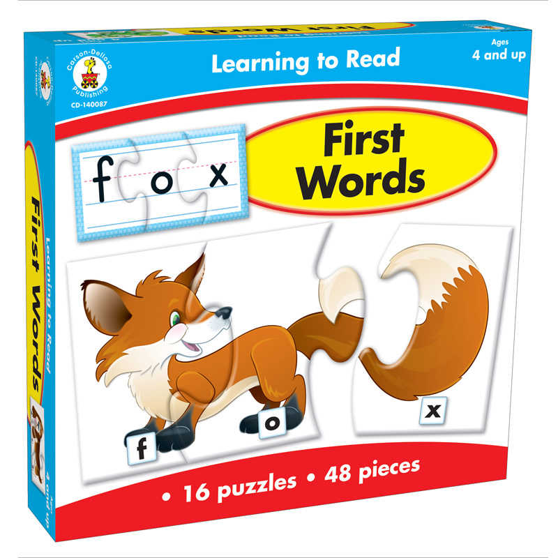 TeachersParadise - Carson Dellosa Education First Words Puzzle Game ...