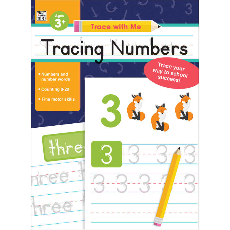 TeachersParadise - Thinking Kids Tracing Numbers Activity Book Grade ...