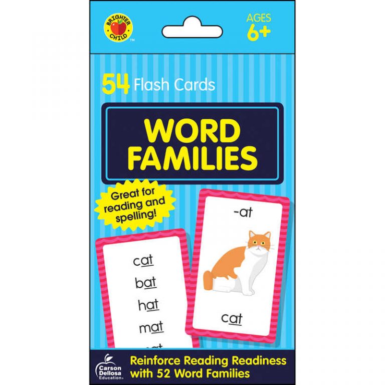 TeachersParadise - Brighter Child® Word Families Flash Cards - CD-734087