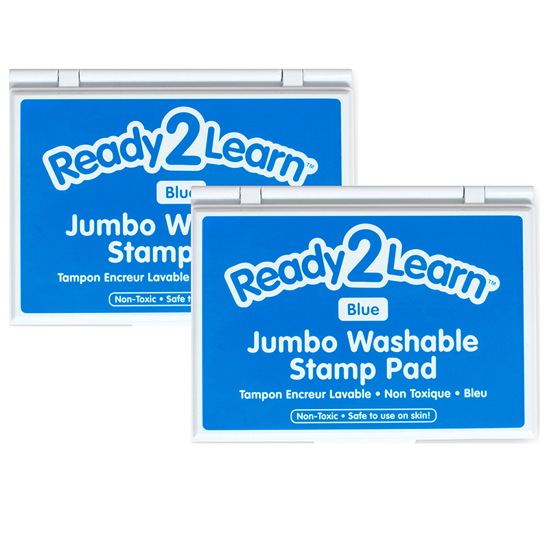 TeachersParadise - Ready 2 Learn Jumbo Washable Stamp Pad - Blue - Pack ...