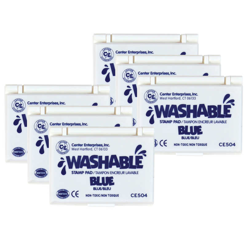 TeachersParadise - Ready 2 Learn® Washable Stamp Pad, Blue, Pack of 6 ...