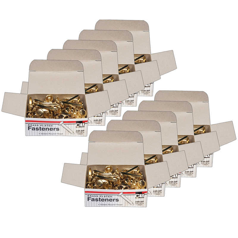 TeachersParadise - Charles Leonard Brass-Plated Paper Fasteners, 1 ...