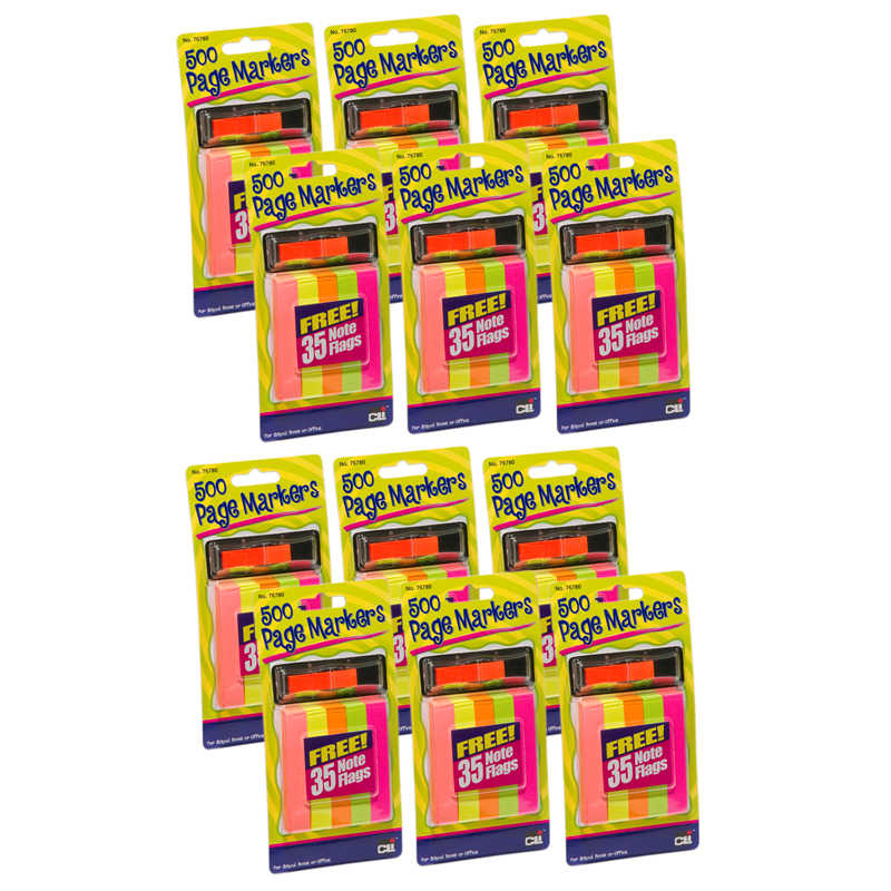 TeachersParadise - Charles Leonard Peel Off Sticky Note Flags, 500 ...