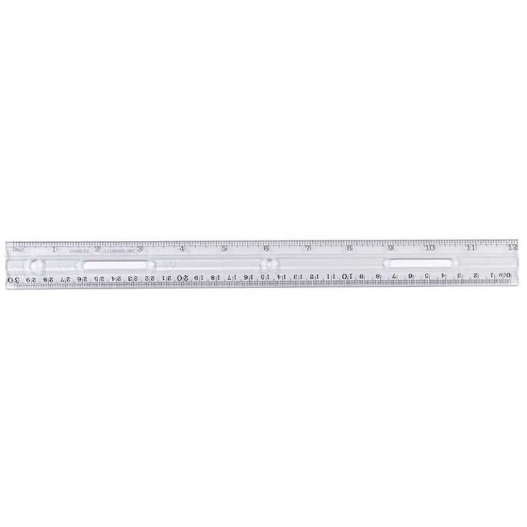 TeachersParadise - Charles Leonard Plastic Ruler, Double Bevel, 12 ...